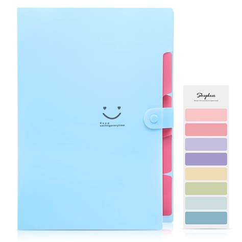 Skydue Expanding File Folder 5 Pockets Letter A4 Paper