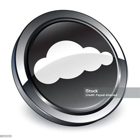 구름 아이콘 3d 검은 색 둥근 버튼 0명에 대한 스톡 벡터 아트 및 기타 이미지 0명 3차원 형태 검은색 Istock