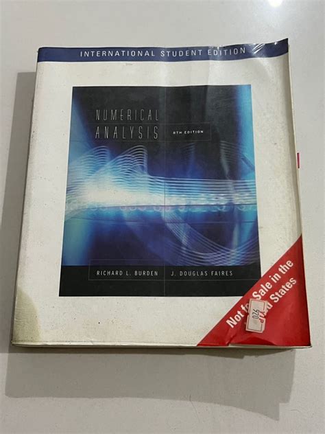 Numerical Analysis Hobbies And Toys Books And Magazines Textbooks On