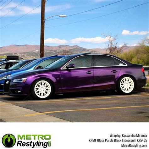 KPMF K Gloss Purple Black Iridescent Vinyl Wrap K Vinyl Wrap Architectural