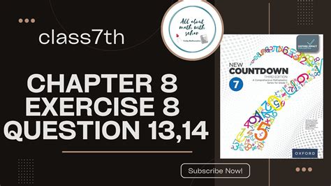 New Countdown Third Edition Class 7th Chapter 8 Exercise 8 Question 13 14 Youtube