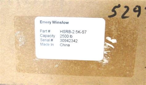 New Emery Winslow Hsrb 25k S7 Load Cell Hsrb25ks7 Sb Industrial
