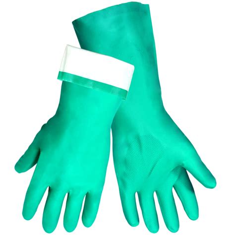 Global Glove 515f Flock Lined Nitrile Diamond Pattern Glove Chemical