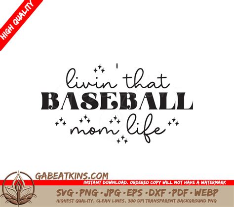 Baseball Mom Svg Design Gabe Atkins Designs