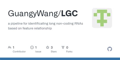 GitHub GuangyWang LGC A Pipeline For Identificating Long Non Coding RNAs Based On Feature