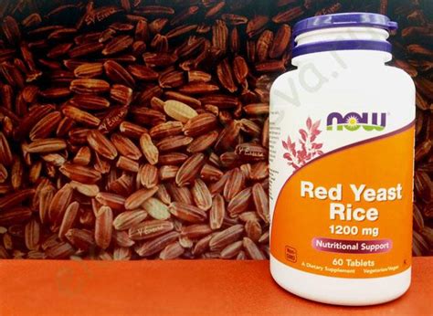 Now Foods, Красный ферментированный рис, 1200 мг, 60 таблеток ...