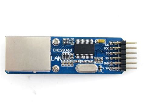 Купить Enc28j60 Ethernet Lan сетевой модуль Spi интерфейс Rj45 разъем