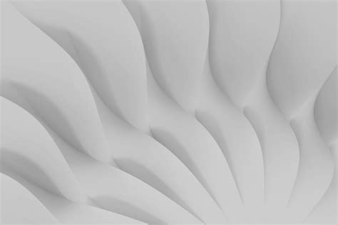 Premium Photo Modern Abstract Parametric Three Dimensional Background Of A Set Of Wavy White