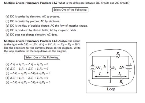 Solved What Is The Difference Between DC Circuits And AC Chegg Com