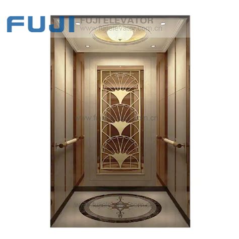 Fuji Elevator High Precision Positioning Control System Passenger Lifts 6 Person And 630kg