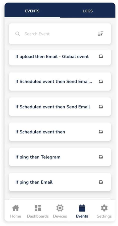 📱 the ubidots mobile app now has an “events” tab that gives you the