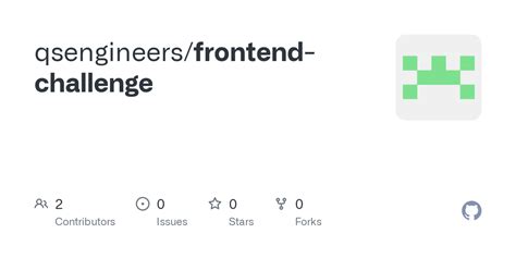 github qsengineers frontend challenge