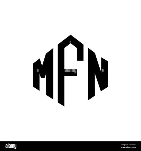 Mfn Letter Logo Design With Polygon Shape Mfn Polygon And Cube Shape