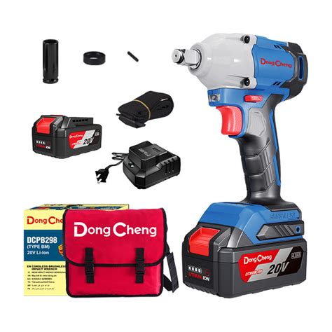 Dong Cheng Dcpb298bm Cordless Bl Impact Wrench 20v 4 0ah Goldpeak