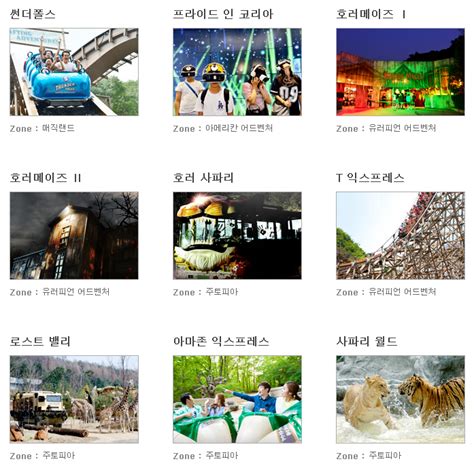 에버랜드 놀이기구 종류 추천모음 네이버 블로그