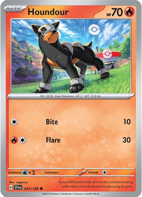 Serebii net Pokémon Card Database Scarlet Violet 33 Houndour