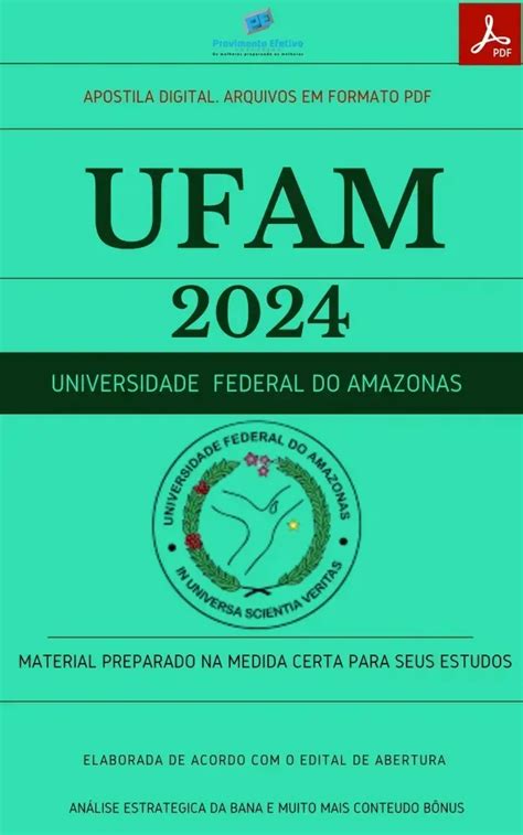 Provimento Efetivo Concursos Apostila UFAM Auditor 2024