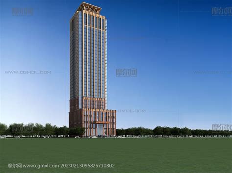 欧式办公楼欧式商业酒店3d模型国外建筑模型下载 摩尔网cgmol