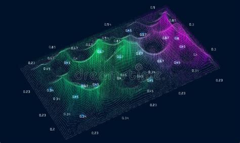 Abstract Big Data Concept Futuristic Infographics Design Complexity Social Network Or Business
