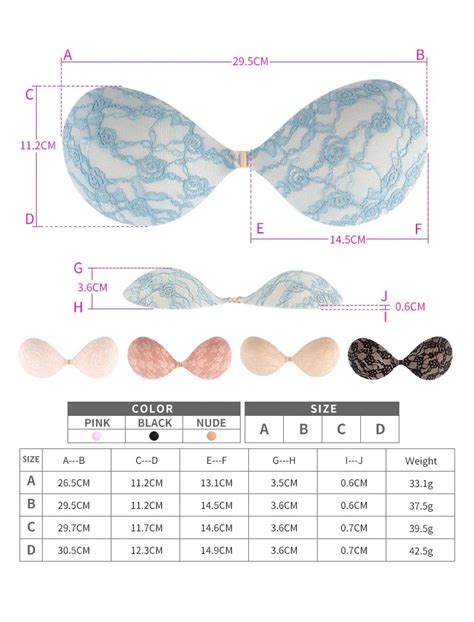 Women Sexy Lace Embroidery Push Up Silicone Seamless Invisible Bra Lift