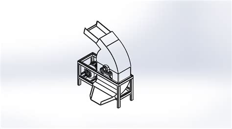 多功能秸秆粉碎机设计含sw三维图二维说明书solidworks 2019模型图纸下载 懒石网