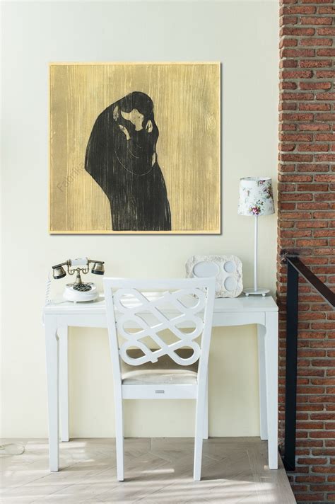 Репродукция картины Поцелуй Iv Картина маслом на холсте Поцелуй Iv