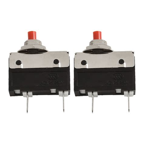 Push Button Circuit Breaker Overload Protection Terminals Manual Reset
