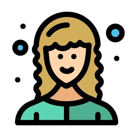 Woman Flatart Icons Lineal Color Icon