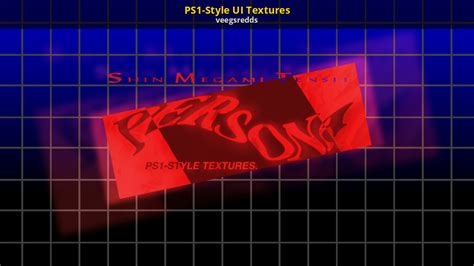 Ps1 Style Ui Textures Mod For Shin Megami Tensei Persona Psp Smt P1 Psp Mods