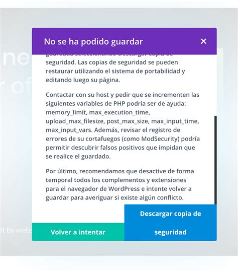 Problema al guardar Soporte Divi en español WPFácil