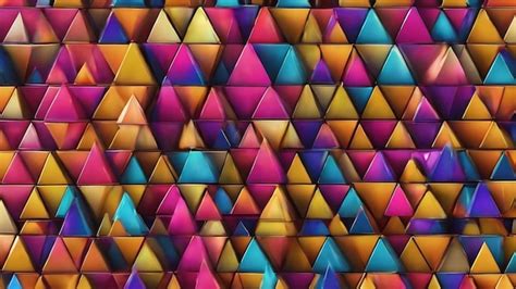 premium photo pattern with pyramids repeating triangles randomly colored