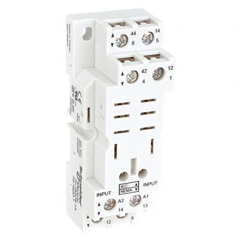 Schneider 16 A Rating Din Rail Socket Mounting Relay Socket 6cve4 70 782d8 1a Grainger