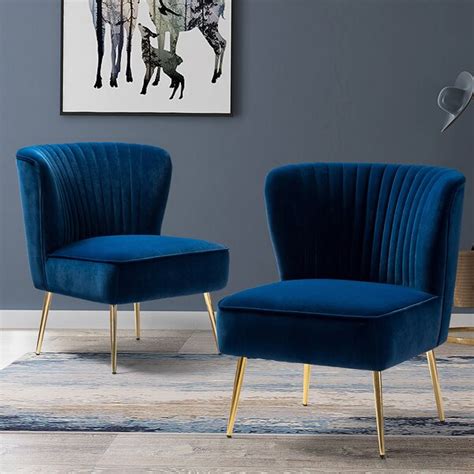 Willa Arlo Interiors Alfredo 305 Wide Tufted Velvet Side Chair