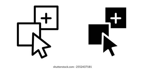 Drag Drop Liner Icon Vector Set Stock Vector Royalty Free 2552437181 Shutterstock