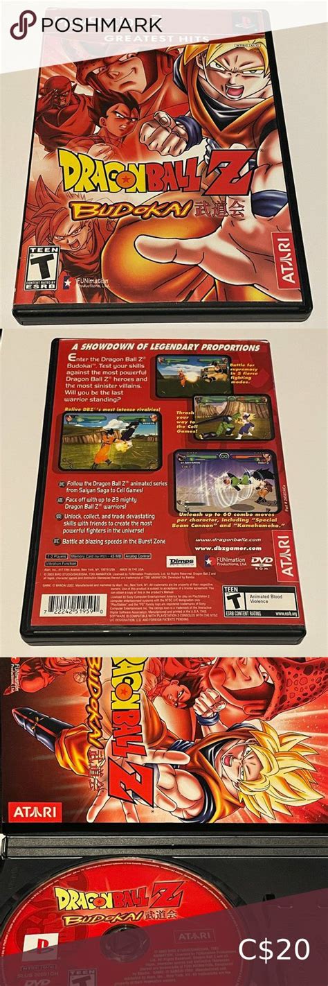 Dragon Ball Z Budokai PS2 Greatest Hits Sony Playstation 2 In Box