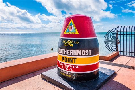 Key West Florida Colorful Buoy And Famous Landmark Of The
