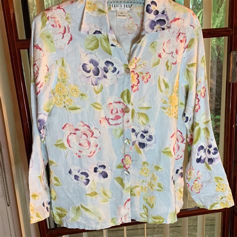 100 Linen Vintage David Dart Shirt Gem