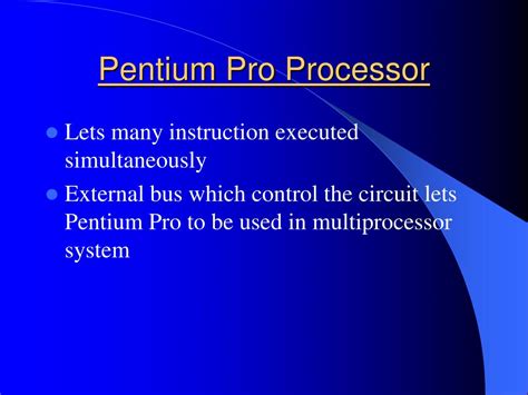 Ppt Introduction To Pentium Processor Architecture Powerpoint Presentation Id 5696620