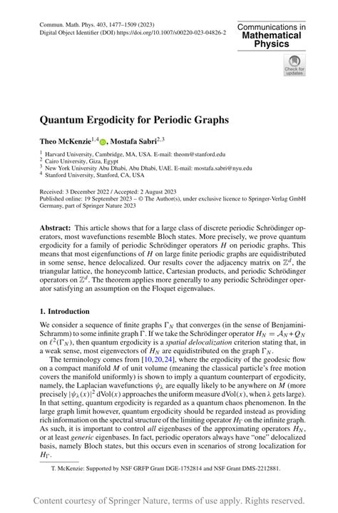Quantum Ergodicity For Periodic Graphs