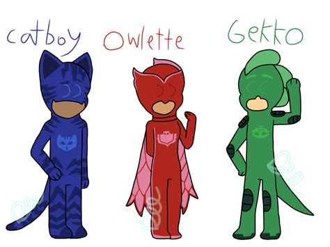 The Pj Masks By Deedeedrawsstuff On Deviantart
