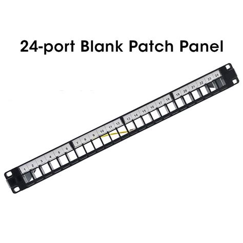 ZoeRax Patch Panel 24 Port Cat6 6A 7 With Keystone 10G Support