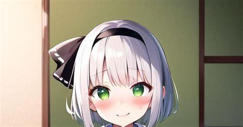 魂魄妖夢 正座している魂魄妖夢 ユウスケ（aiイラスト）のイラスト Pixiv