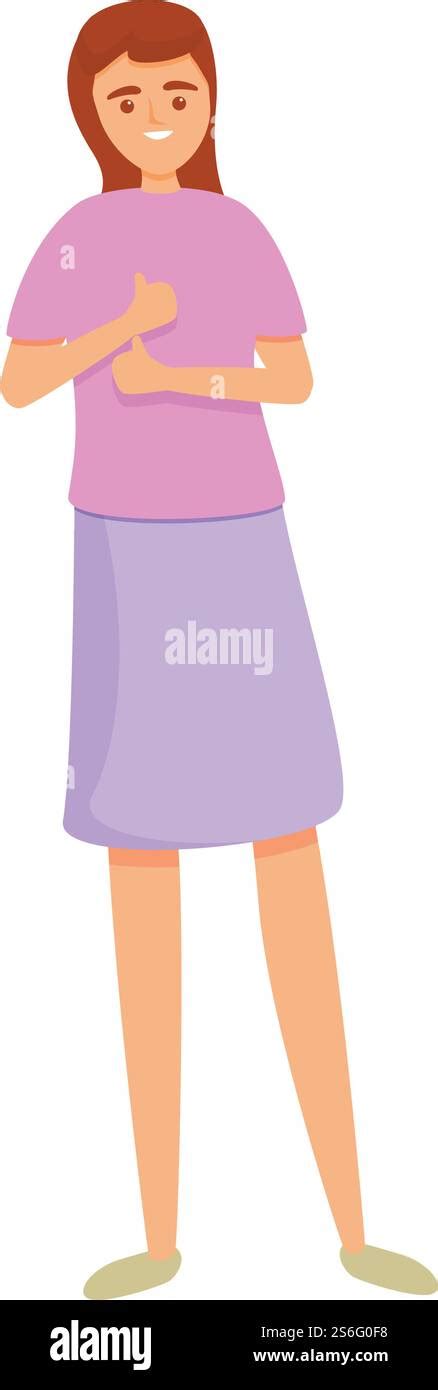 Self Esteem Dignity Icon Cartoon Of Self Esteem Dignity Vector Icon