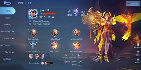 Acc Mlbb Video Gaming Gaming Accessories In Game Products On Carousell