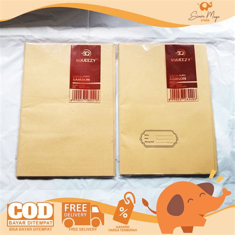 Jual Squeezy Sampul Coklat Kwarto Sampul Buku Samson Ukuran Kecil