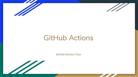 git hub actions ppt