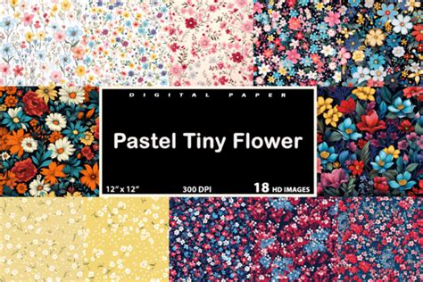 Pastel Tiny Flower Pattern Graphic By Creativedesigner · Creative Fabrica