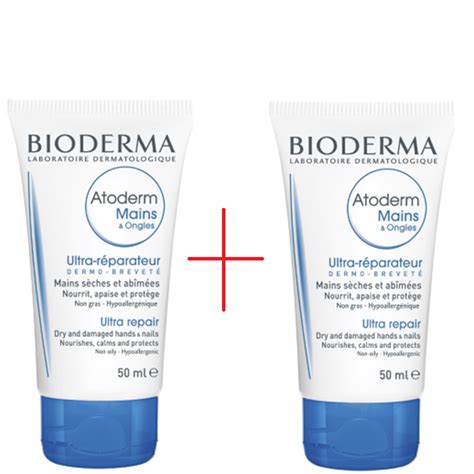 Аптека ВираBIODERMA/БИОДЕРМА АТОДЕРМ КРЕМ ЗА РЪЦЕ И НОКТИ 50 МЛ. 2 БРОЯ