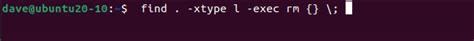 how to find and delete broken symlinks on linux