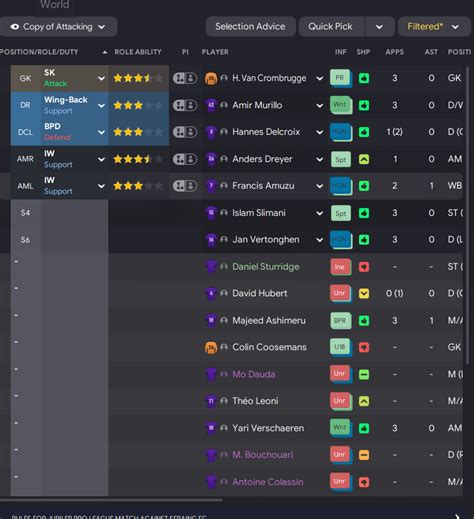 How To Fix This View Issue It Makes It Hard To Get Everyone I Want Onto The Team And The Bench